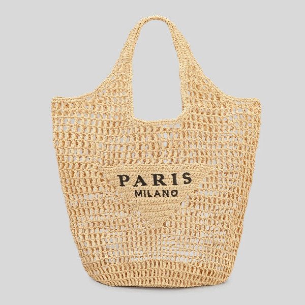 Velika pletena torba za plažu Paris Milano 7 boja *Limitirana kolekcija ...